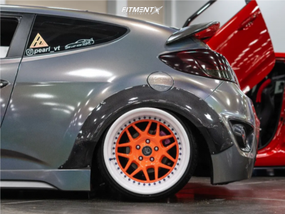 2016 Hyundai Veloster Turbo R-Spec with 18x11 Forgestar M14 and Atlas ...