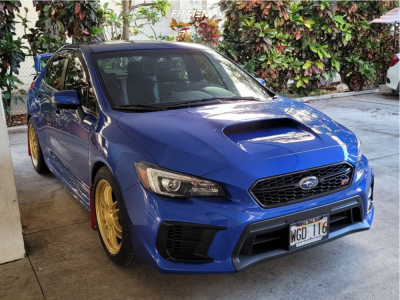 2021 Subaru WRX STI Base with 18x8.5 Enkei Rpf1 and Continental 245x45 on Stock Suspension ...