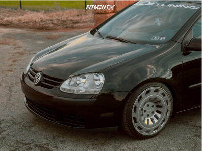 2009 Volkswagen Rabbit S with 18x8.5 Radi8 R8t12 and Hankook 205x40 on ...