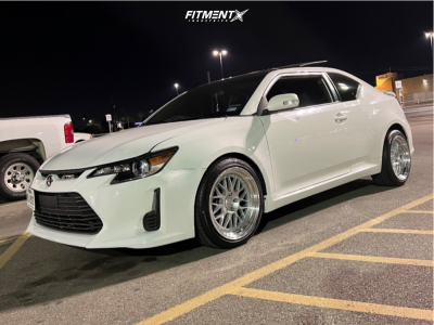 2014 Scion TC Base with 18x9.5 Aodhan Ah02 and Firestone 245x40 on ...