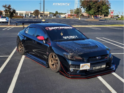 2015 Subaru WRX STI Base with 18x9.5 Volk Te37sl and Yokohama 265x35 on Air Suspension | 2426793 ...