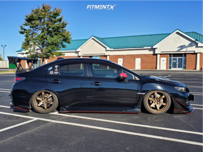 2015 Subaru WRX STI Base with 18x9.5 Volk Te37sl and Yokohama 265x35 on Air Suspension | 2426793 ...