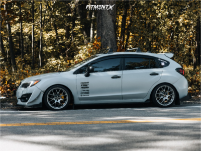 2012 Subaru Impreza Base with 18x8.5 Enkei Raijin and Falken 245x35 on ...