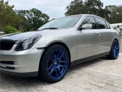 2003 INFINITI G35 Base with 19x8.5 ESR Cs8 and Vercelli 245x40 on Stock ...