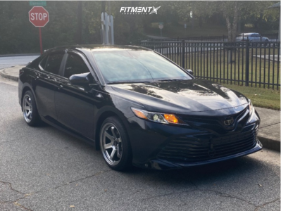 2019 Toyota Camry LE with 18x9.5 AVID1 Av6 and Vercelli 235x40 on Stock ...