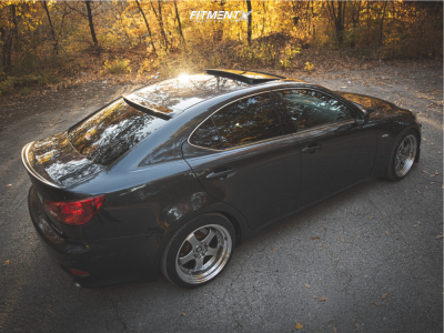 2008 Lexus IS250 Base with 18x8.5 Forzza Flamber and Continental 225x40 ...