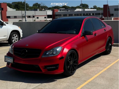 2013 Mercedes-Benz C300 4Matic Sport with 19x9.5 Advanti Racing Hybris ...