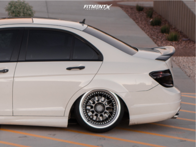 2011 Mercedes-Benz C300 Luxury with 18x9.5 ESR Sr01 and Land Golden ...