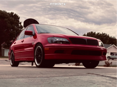 2003 Mitsubishi Lancer OZ Rally with 17x7 XXR 521 and Toyo Tires 215x45 ...