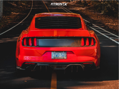 2015 Ford Mustang EcoBoost with 20x10 RTX Apache and Bridgestone 275x40 ...