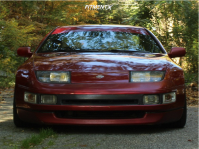1993 Nissan 300ZX 2 2 with 17x9 Square G33 and Pirelli 225x45 on ...