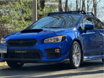 2018 Subaru WRX Base with 18x8.5 F1R F101 and Michelin 255x35 on Stock ...