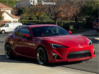 2013 Scion FR-S Base with 18x8.5 Aodhan Ds09 and Firestone 235x40 on ...