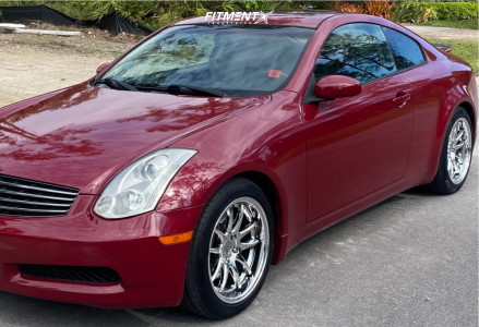 2006 INFINITI G35 Base with 18x9.5 Aodhan Ds02 and Vercelli 245x45 on ...