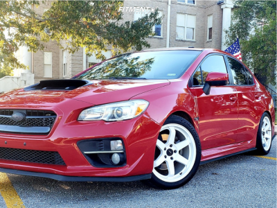 2017 Subaru WRX Limited with 18x8.5 AVID1 AV6 and Continental 245x40 on ...