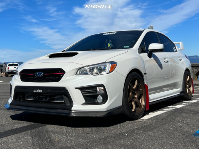 2020 Subaru WRX with 18x9.5 38 Gram Lights 57dr and 265/40R18 ...
