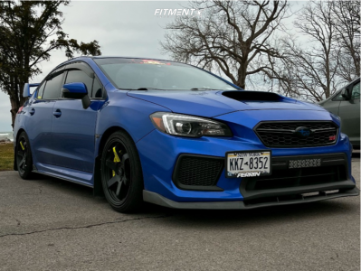 2019 Subaru WRX STI with 18x8.5 35 AVID1 AV6 and 225/40R18 Vercelli ...