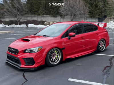 2020 Subaru WRX STI Base with 18x9.5 Aodhan Ds02 and Delinte 225x45 on ...