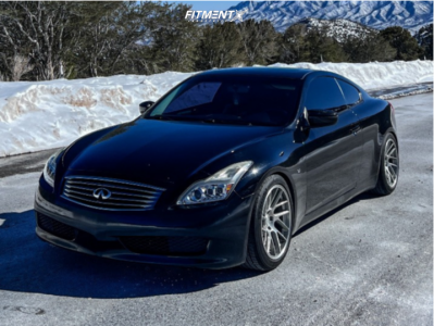 2008 INFINITI G37 Base with 18x9.5 Anovia Elder and Michelin 255x40 on ...