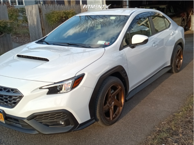 2022 Subaru WRX Premium with 18x9.5 Anovia Kinetic and Nokian 245x40 on Stock Suspension ...
