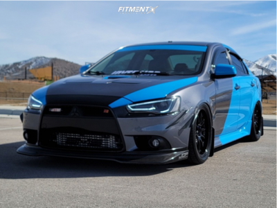 2011 Mitsubishi Lancer Ralliart with 18x8.5 Aodhan Ds07 and Michelin ...