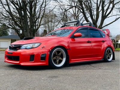 2012 Subaru Impreza WRX with 18x8.5 Aodhan Ds05 and Vercelli 225x40 on ...