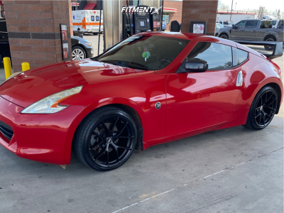 2012 Nissan 370Z with 19x9.5 22 ESR Rf2 and 245/35R19 Lexani Lx-twenty ...