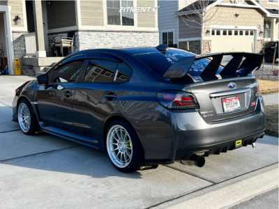 2021 Subaru WRX STI Base with 18x9.5 Enkei Nt03 and Vercelli 235x40 on ...