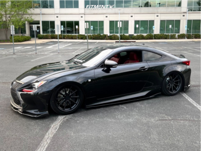 2017 Lexus RC300 F Sport with 19x8.5 Ferrada Fr4 and Yokohama 235x40 on ...