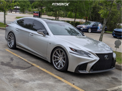 2020 Lexus LS500 F Sport with 22x9.5 Ferrada Cm2 and Lexani 265x35 on ...