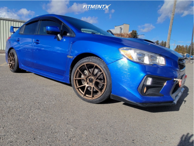 2018 Subaru WRX Base with 18x9.5 Enkei Tsv and Continental 235x40 on ...
