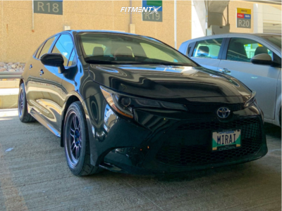 2022 Toyota Corolla Hybrid with 17x9 Enkei Rpf1 and Falken 235x45 on ...