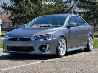 2017 Mitsubishi Lancer SE with 18x8.5 AVID1 Av6 and Falken 235x40 on ...