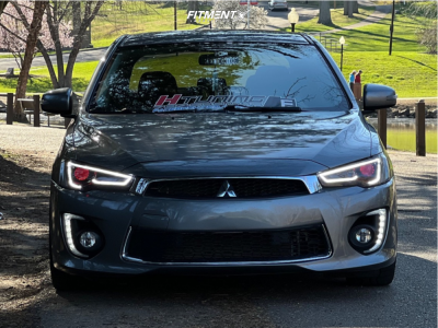 2017 Mitsubishi Lancer SE with 18x8.5 AVID1 Av6 and Falken 235x40 on ...