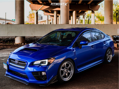 2017 Subaru WRX Base with 18x9.5 Kansei Roku and Vercelli 245x40 on ...