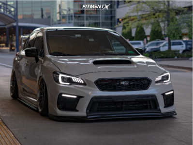 2016 Subaru WRX Premium with 18x9.5 Work Emotion ZR10 and Continental ...
