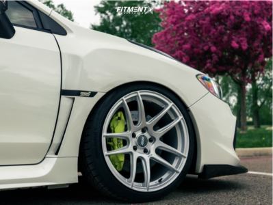 2018 Subaru WRX STI Limited with 19x9.5 ESR Cs8 and Centennial 245x35 ...