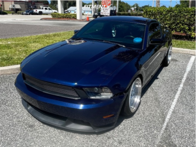 2012 Ford Mustang Base with 18x10.5 ESR Sr01 and Vercelli 225x45 on ...