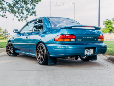 1995 Subaru Impreza L with 17x8 Konig Lockout and Ohtsu 205x40 on ...
