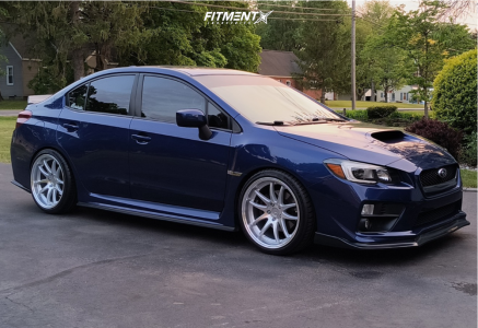 2015 Subaru WRX Limited with 19x9.5 Aodhan Ds02 and Michelin 245x35 on ...