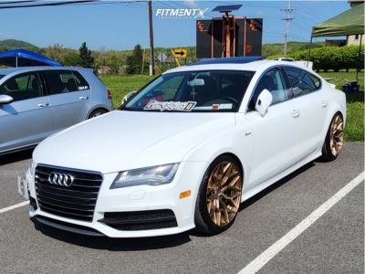 2012 Audi A7 Quattro with 20x10.5 40 Niche Mazzanti and 265/35R20 Toyo ...