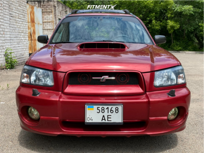 2004 Subaru Forester XT with 18x7.5 Prodrive Gc-010g and Bridgestone ...