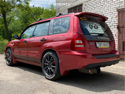 2004 Subaru Forester XT with 18x7.5 Prodrive Gc-010g and Bridgestone ...