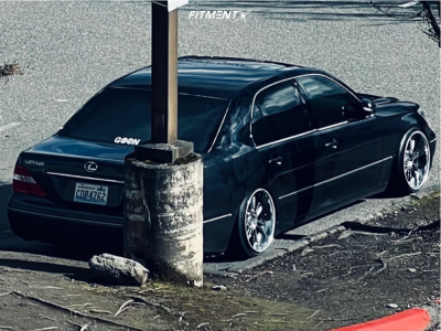 2004 Lexus LS430 Ultra Luxury with 19x10.5 Weds Glossa and Accelera ...