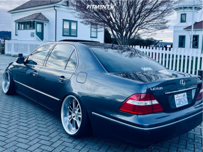 2004 Lexus LS430 Ultra Luxury with 19x10.5 Weds Glossa and Accelera ...