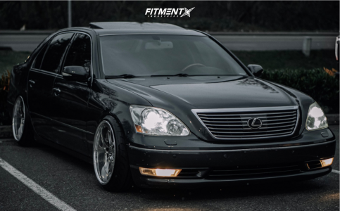 2004 Lexus LS430 Ultra Luxury with 19x10.5 Weds Glossa and Accelera ...
