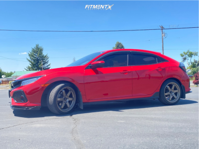 2017 Honda Civic Sport Touring with 18x8 AVID1 Av6 and Nitto 225x40 on ...