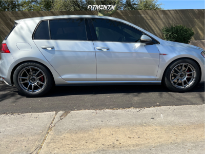 2017 Volkswagen GTI S with 17x8.5 Konig Heliogram and Continental ...