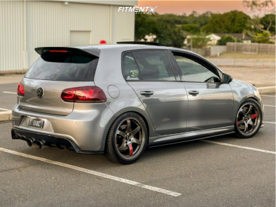 2012 Volkswagen Golf R Base with 18x8.5 Volk Te37 Saga Sl and Michelin ...