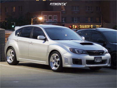 2011 Subaru Impreza WRX with 18x8.5 Work Meister S1 3p and Michelin ...
